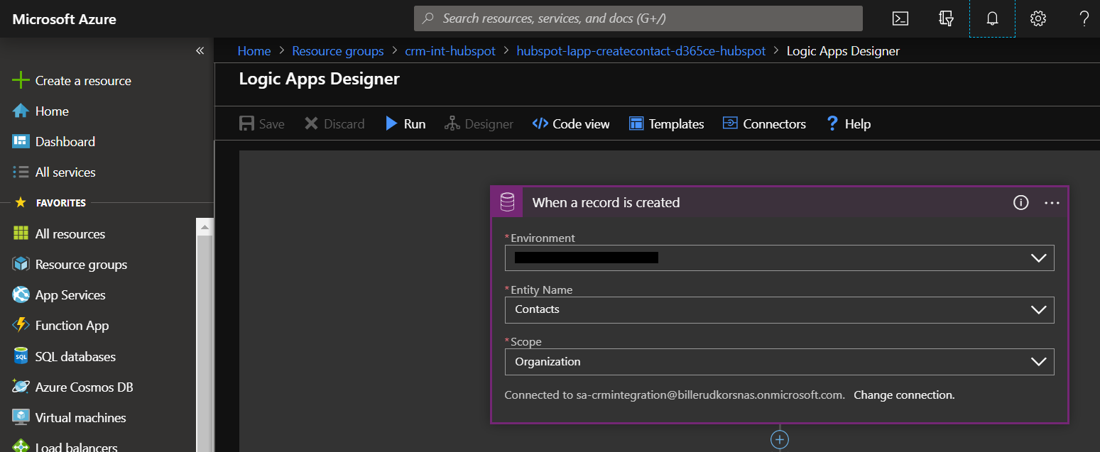 Azure Logic Apps|used case[Dynamics 365 Integration with HubSpot] – Deriving Dynamics 365